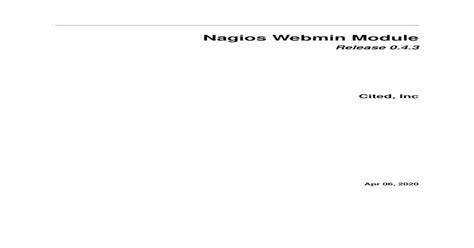 pdf nagios webmin module dokumen tips