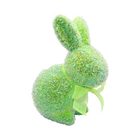 Easter Glitter Bunny Tabletop Decorations 9 25in Standing Spring