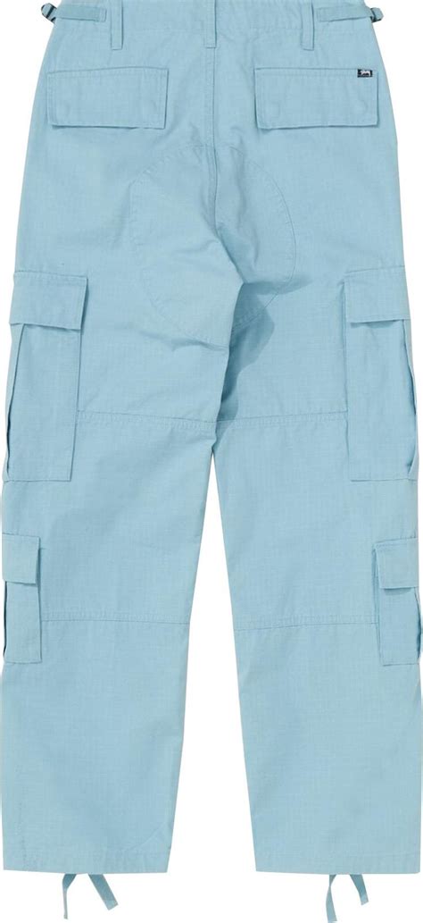 Buy Stussy Ripstop Surplus Cargo Aquamarine 116586 Aqua Goat