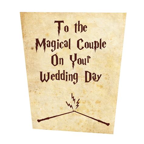 Harry Potter Wedding Card 60 Photos
