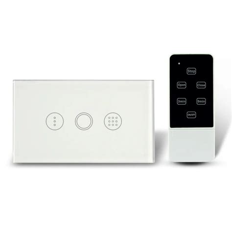 Free Shipping Single Gang Touch Timer Switch With Rf Remote 433mhz