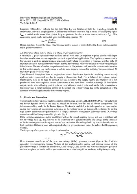 Stator Flux Oriented Vector Control Of Wind Driven Self Excited Induction Generator Connected To