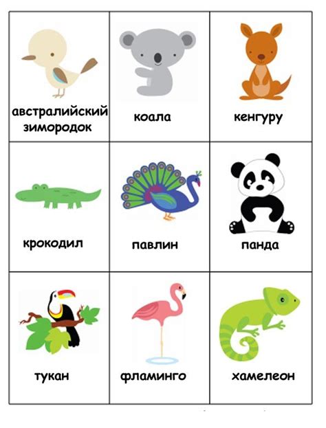 Карточки для игры крокодил с картинками для детей