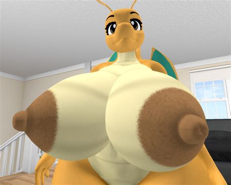 Rule 34 Big Breasts Breasts Dragonite Female Ferialexonar Pokémon