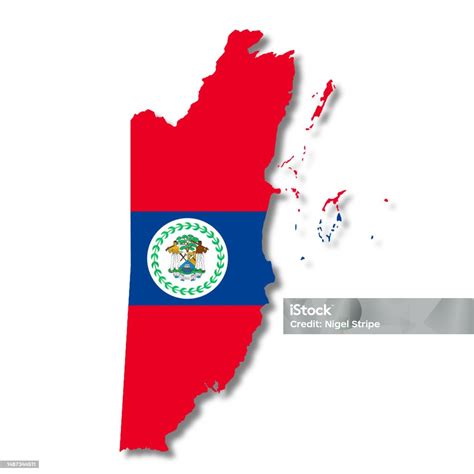 클리핑 경로가 있는 흰색 배경 3d 그림에 벨리즈 국기 지도 경제에 대한 스톡 벡터 아트 및 기타 이미지 경제 공격성