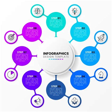 Infographic Template Icons Options Steps Technology Concept Can Used Workflow Stock Vector By