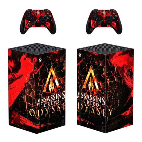 Наклейки с узором Assassins Creed для консоли и контроллера Microsoft Xbox Series X купить с