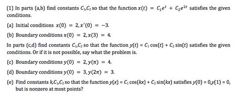 solved in parts a b find constants c 1 c 2 so that the