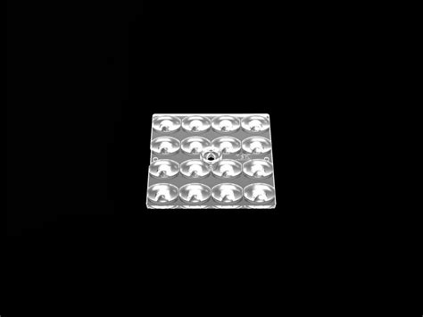 High Brightness Led Collimator Lens Square Shape Led Light Lens