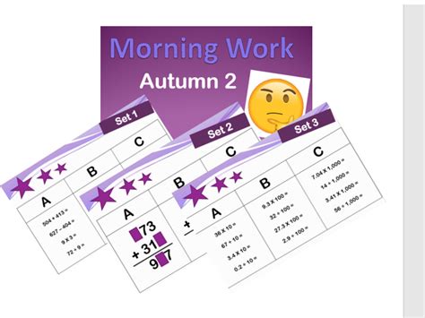 40 Sets Of Arithmetic Starters Morning Work For Year 5 And 6 With Answers Uks2 4 Operations