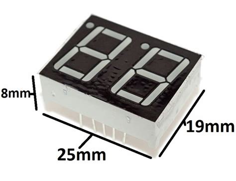 Display A Led 7 Segmenti Rosso Anodo Comune 2 Cifre Numero 0 56 Arduino Winmar