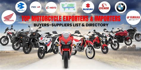 Top Motorcycle Exporters And Importers Buyers Suppliers List And Directory Tradeimex Blog