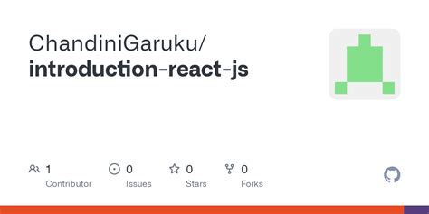 GitHub ChandiniGaruku Introduction React Js