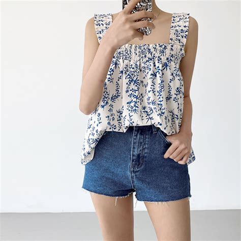 커팅스티치데님숏팬츠