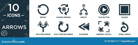 Splitting Arrow Icon On White Background Simple Element Illustration From Arrows Concept