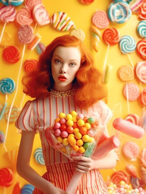 Premium Ai Image Depiction Of Candy