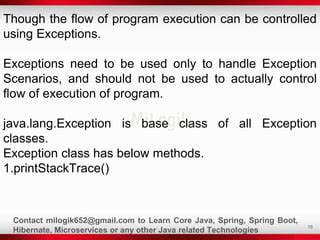 Java Exception Handling PPT