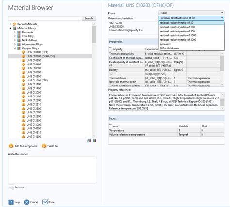Bibliotecas De Materiales En Comsol Multiphysics