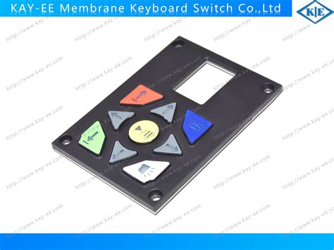 China Screen Printed Overlay With Silicone Rubber And Screws China Membrane Panel Keyboard