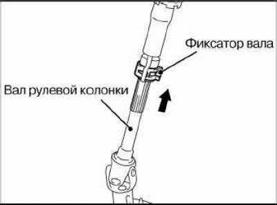 Снятие и установка вала рулевой колонки (Мицубиси Аутлендер 1, 2003 ...