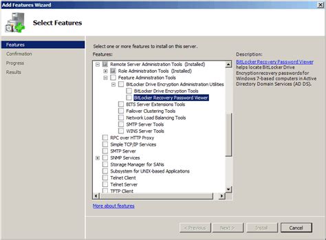 Active Directory And Bitlocker Part 2 Schema Update Ace Settings Password Recovery Viewer