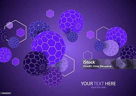 밝은 기하학적 3d 구 모양 육각형 질감 배경입니다 3차원 형태에 대한 스톡 벡터 아트 및 기타 이미지 3차원 형태 가리기 개념 Istock