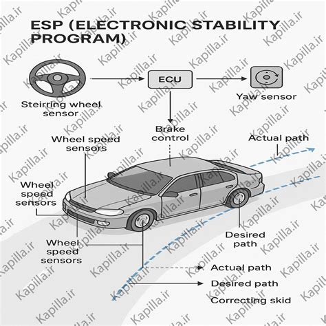 عملکرد سیستم Esp در خودروها چیست؟ کاپیلا