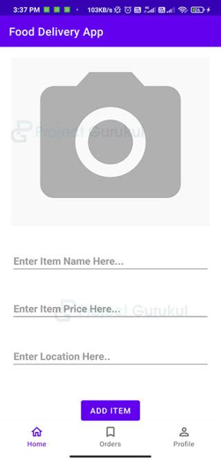 Create A Food Delivery Android App [source Code Included] Project Gurukul