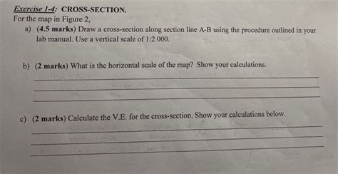 Solved Exercise CROSS SECTION For The Map In Figure Chegg Com