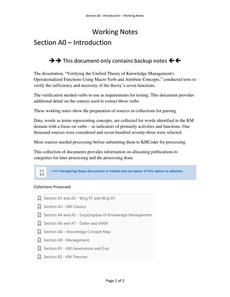 Pdf Working Notes Sources Verifying The Unified Theory Of
