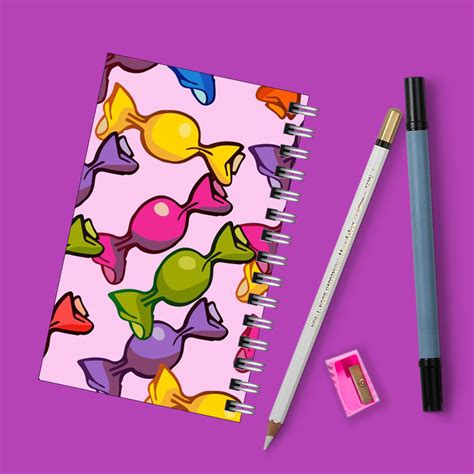 قیمت و خرید دفترچه یادداشت مدل To Do List طرح پترن آبنبات های رنگی کد