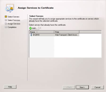 Configure An Exchange Server SSL Certificate