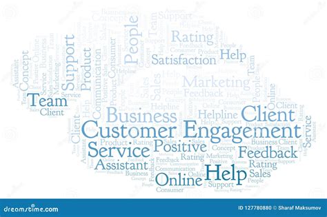 Customer Engagement Word Cloud Stock Illustration Illustration Of Assistant Helpline 127780880