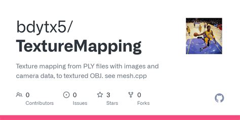 GitHub Bdytx TextureMapping Texture Mapping From PLY Files With Images And Camera Data To