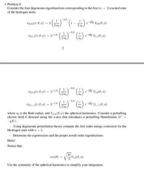 solved problem 8 consider the four degenerate