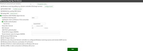 Configuring Sso Settings Fortiauthenticator 6 6 0 Fortinet Document Library