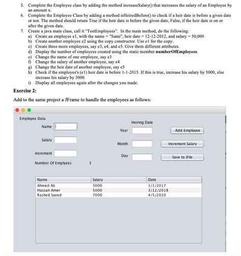 Solved Exercise 1 Create Two Classes According To The Given