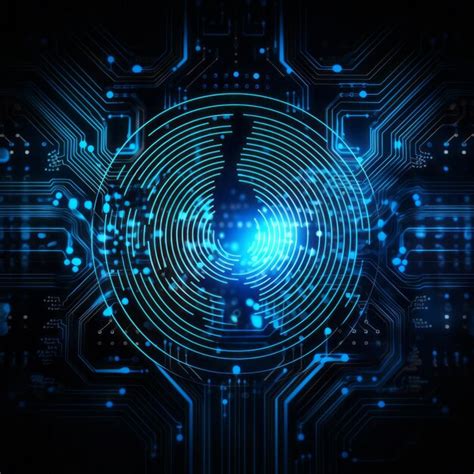 Premium Ai Image Dynamic Cyber Fingerprint Showcases Evolving Security Measures Enhanced By
