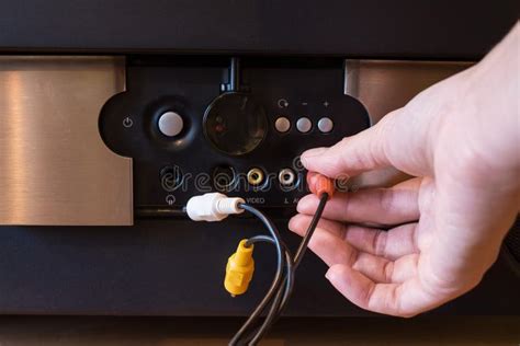 RCA Connectors For Video And Stereo Sound Stock Image Image Of Connectors Amplifier 85774917