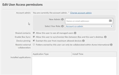 transferring admin privileges to another user box support