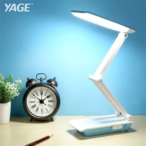 YAGE Desk Lamp Foldable Desk Lamp LED Table Lamp 3 Layer Body 800mAh Battery Table Light