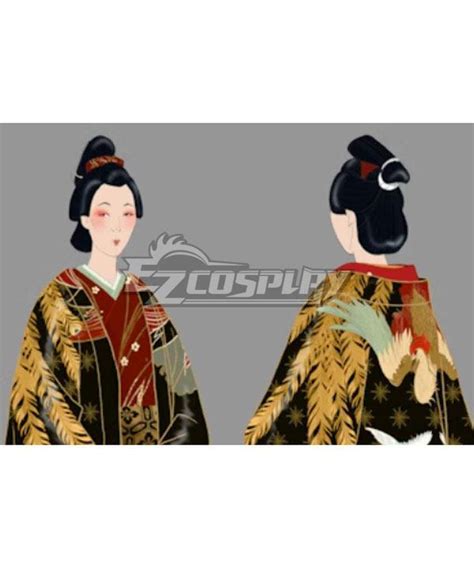 Blue Eye Samurai Princess Akemi Black Cosplay Wig