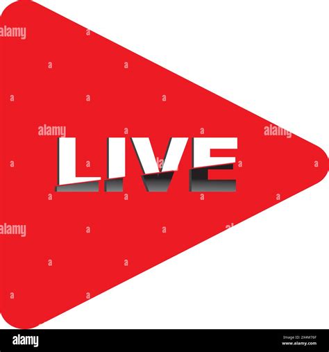 Live Icon Vector Illustration Symbol Design Stock Vector Image And Art Alamy