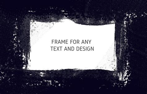 Premium Vector Noise Abstract Texture In Form Of Frame Hand Drawn