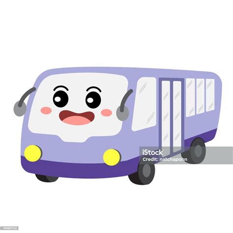 미니 버스 교통 만화 캐릭터 관점 보기 벡터 일러스트 레이 션 3차원 형태에 대한 스톡 벡터 아트 및 기타 이미지 3차원 형태 교통수단 귀여운 Istock