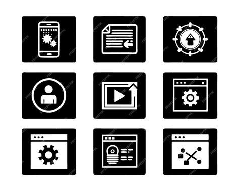 Premium Vector Set Of Ui And Ux Icon Illustration Screen Technology Ux Illustration Web