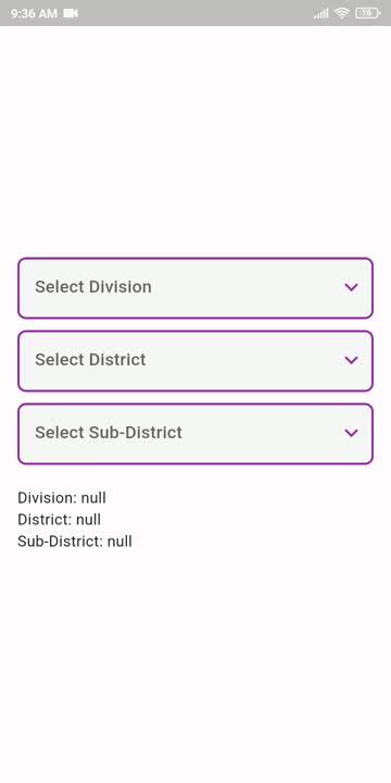 Video Md Saymon On Linkedin Flutter Dependent Multilevel Dropdown