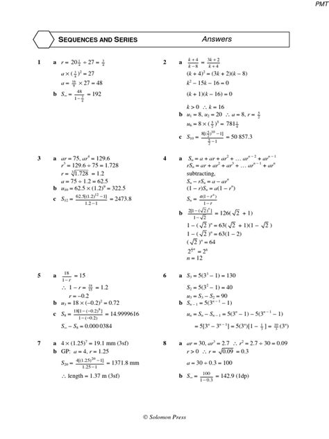 07b Geometric Series Further Questions Answers Pdf