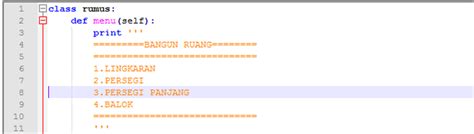Nemure No King Logika Method Dan Class Pada Python