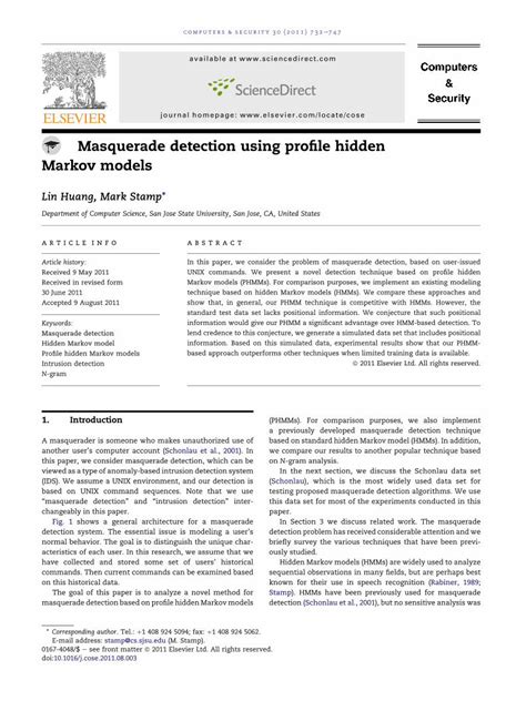 pdf masquerade detection using profile hidden markov models dokumen